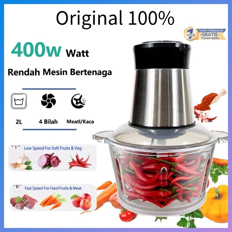 Jual Chopper Daging Dan Bumbu Blender Penggiling Daging Serbaguna Meat ...