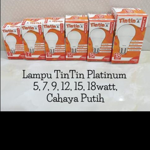 Jual Lampu LED BULB Tintin Platinum PAKET 10 pcs GROSIR | Shopee Indonesia
