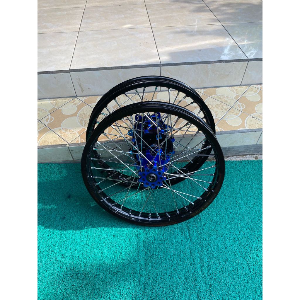 Jual Velg Set Surex CRF 160 Rata Tanpa Ban Wheelset Semi Cacing CRF 150 ...