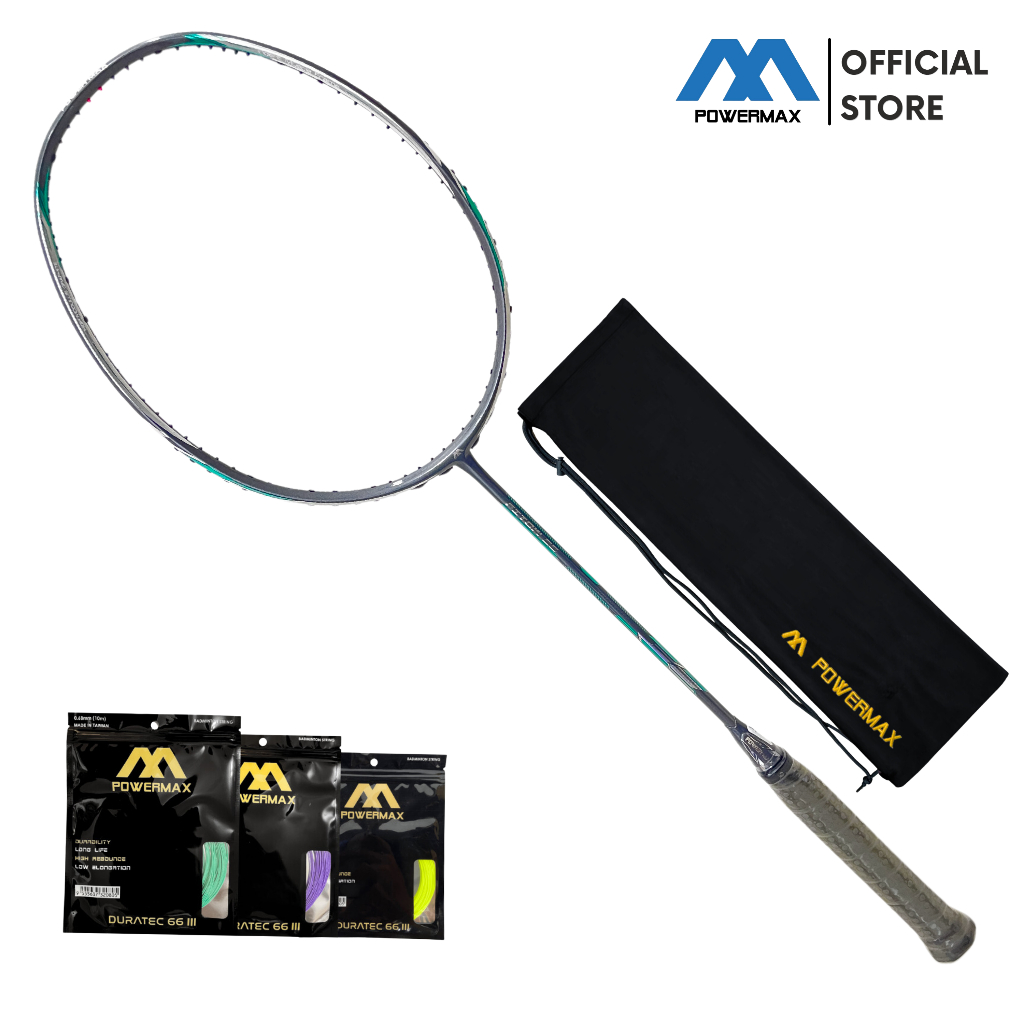 Jual POWERMAX Raket Badminton Fitow 55 New Edition 4U 35 Lbs Frame ...