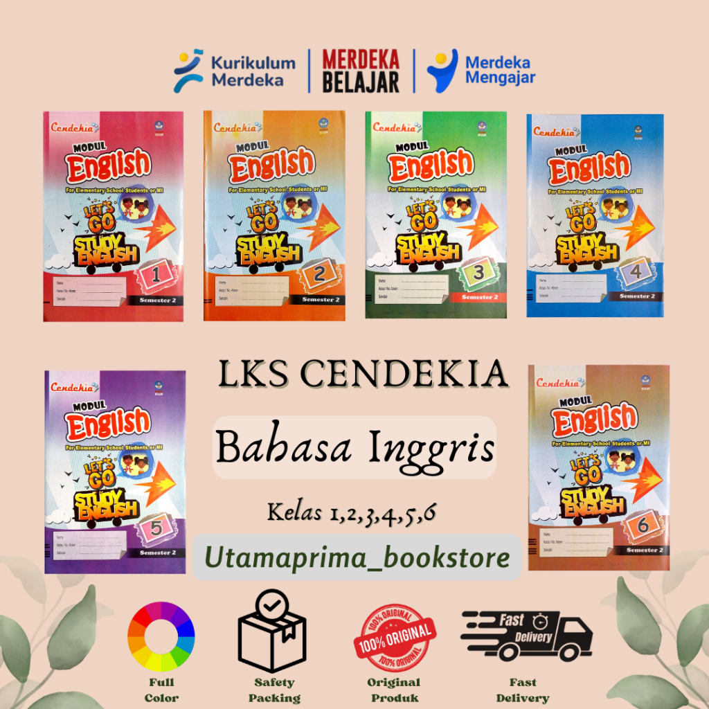 Jual LKS BAHASA INGGRIS KELAS 1,2,3,4,5,6 CENDEKIA SEMESTER 2 EDISI REVISI | Shopee Indonesia
