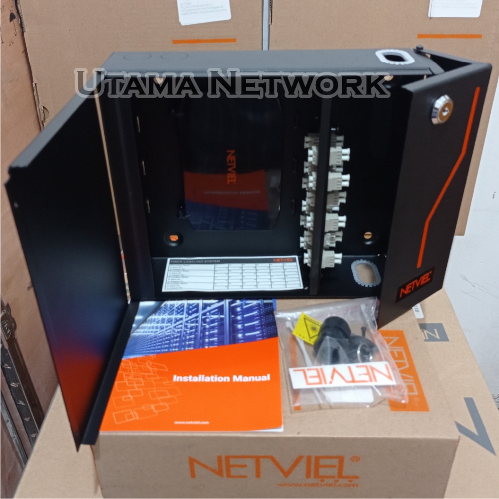 Jual Netviel OTB Wallmounted 4-24 port LC Multimode Loaded ( Exclude Pigtail ) | Shopee Indonesia