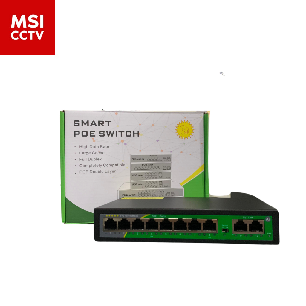 Jual PoE Switch Hub 8 Port ANANTA Full Spedd POE Garansi 1 Tahun ...