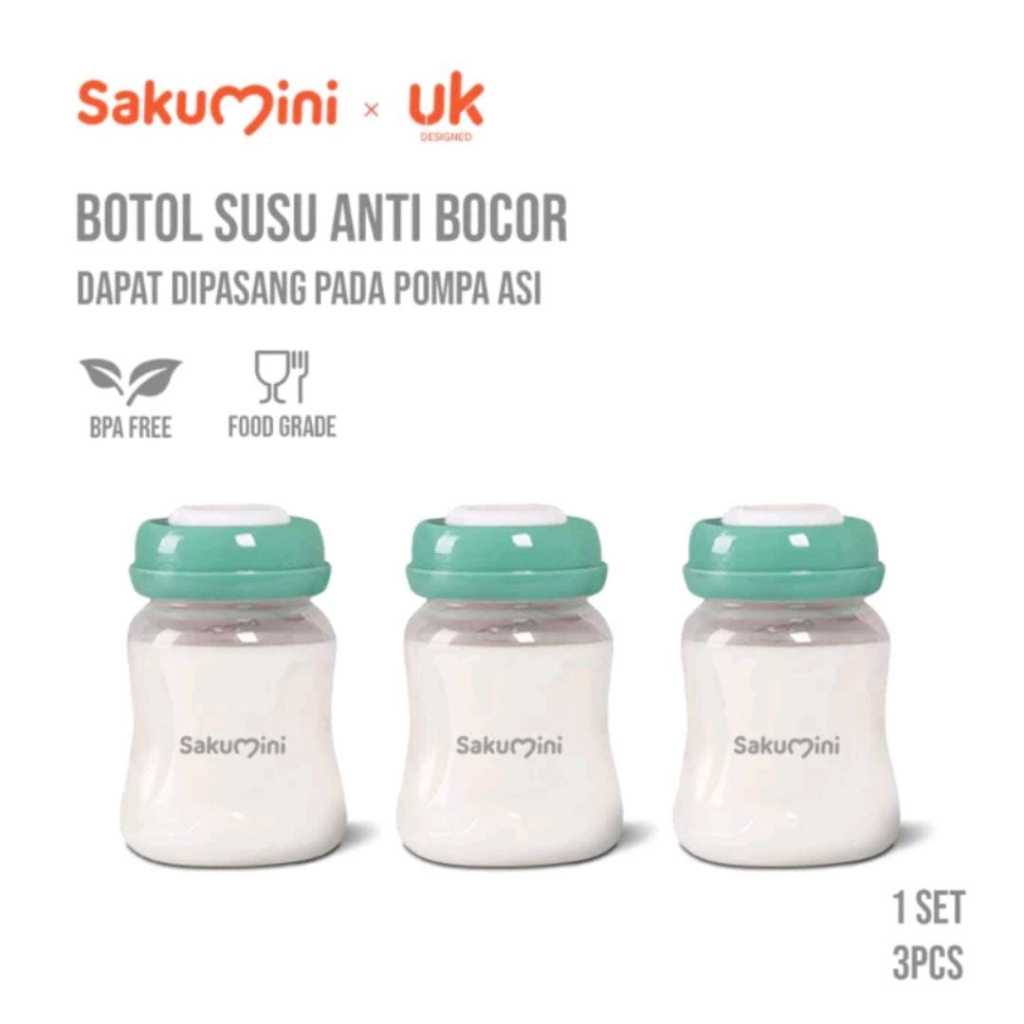 Jual SAKUMINI 3IN1 BOTOL PENYIMPAN SUSU ASI BREAST MILK STORAGE ...