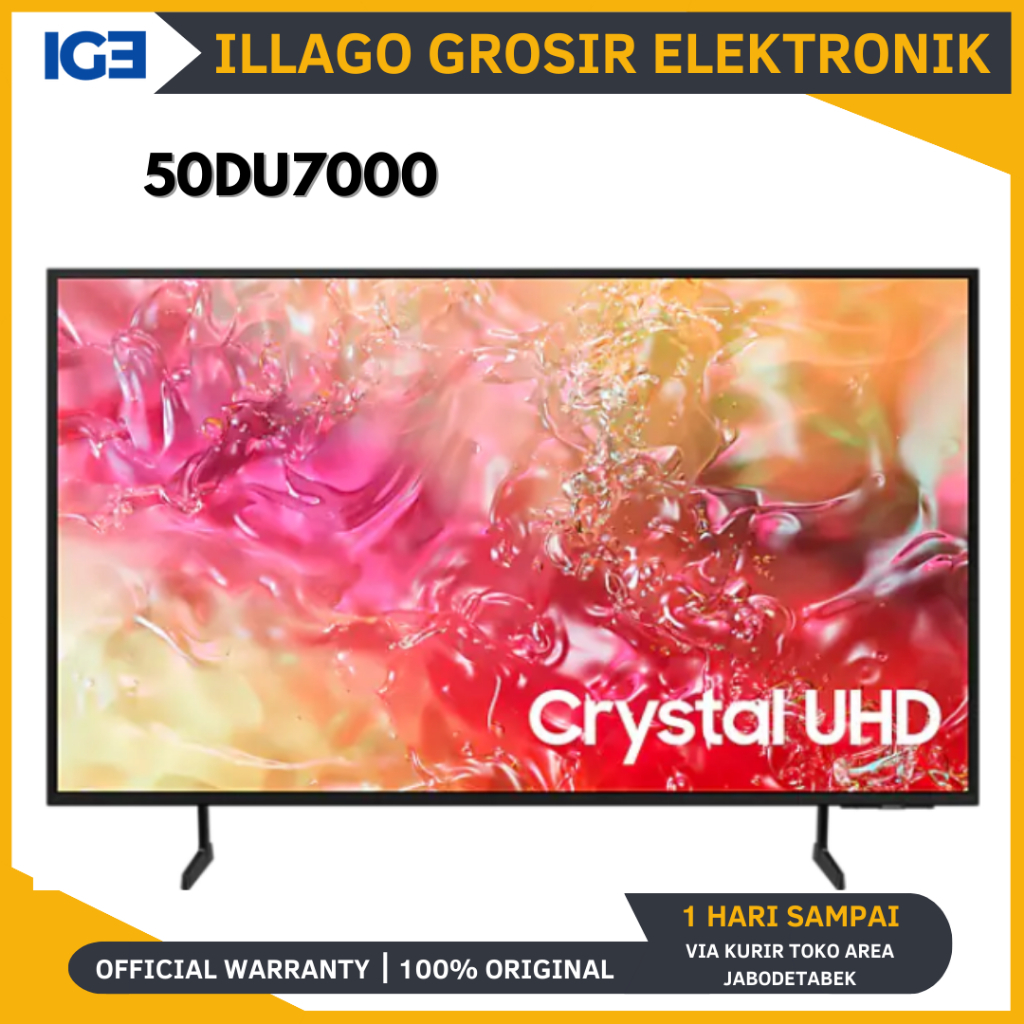 Jual SAMSUNG 50DU7000 / DU7000 CRYSTAL UHD 4K Tizen OS Smart TV 50 Inch | Shopee Indonesia
