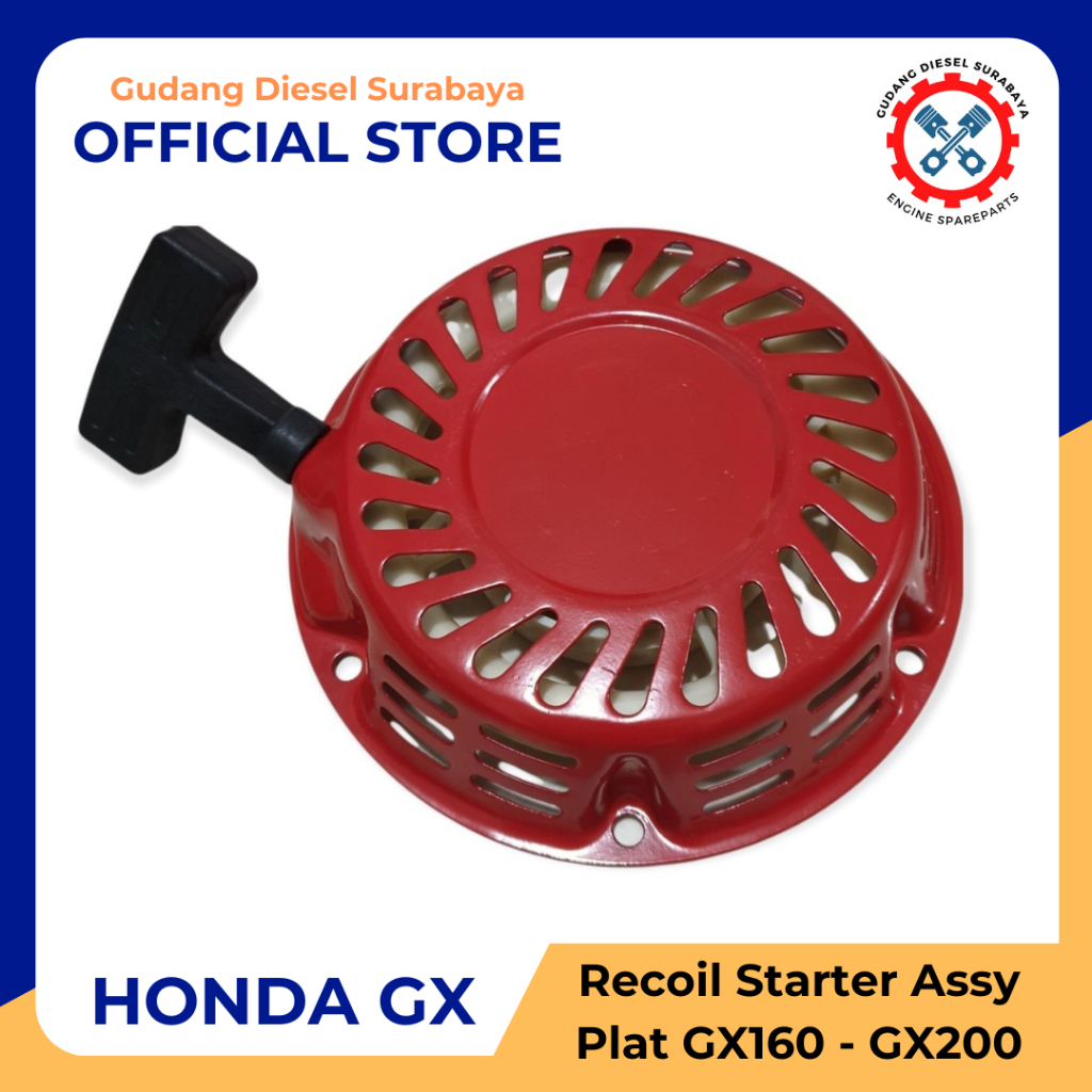 Jual Recoil Starter Selehan Tarikan Engkol Mesin Penggerak Bensin GX160 GX200 | Shopee Indonesia