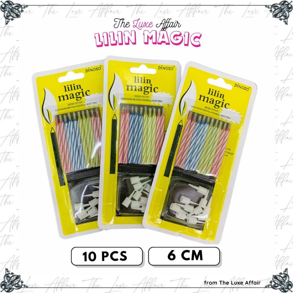 Jual Lilin Magic Relighting Candles Isi 10 Pcs Llilin Spiral Llilin ...