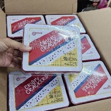 Jual ED 11.25 TIN 750GR - NISSIN CRISPY CRACKERS / NISIN KALENG IDUL ...