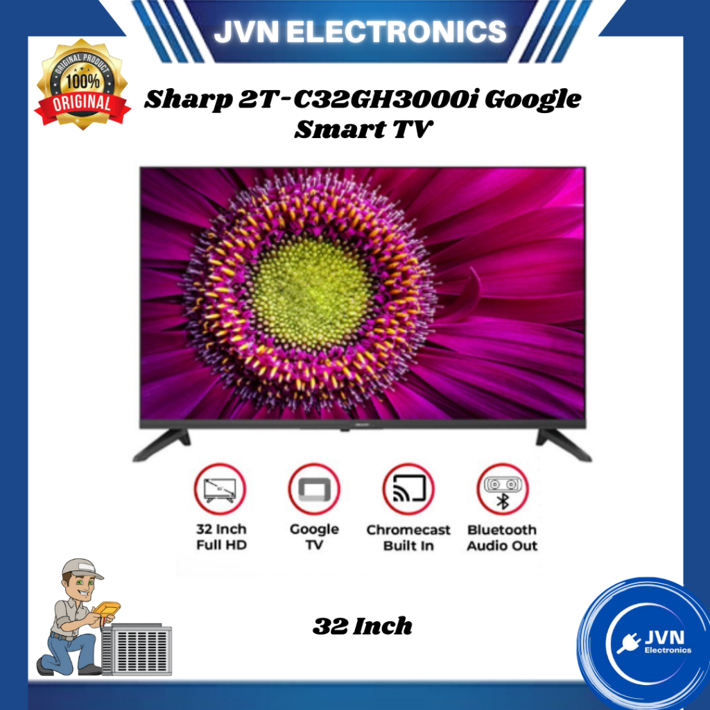 Jual Sharp 2T-C32GH3000i 32 Inch Google Smart TV | Shopee Indonesia