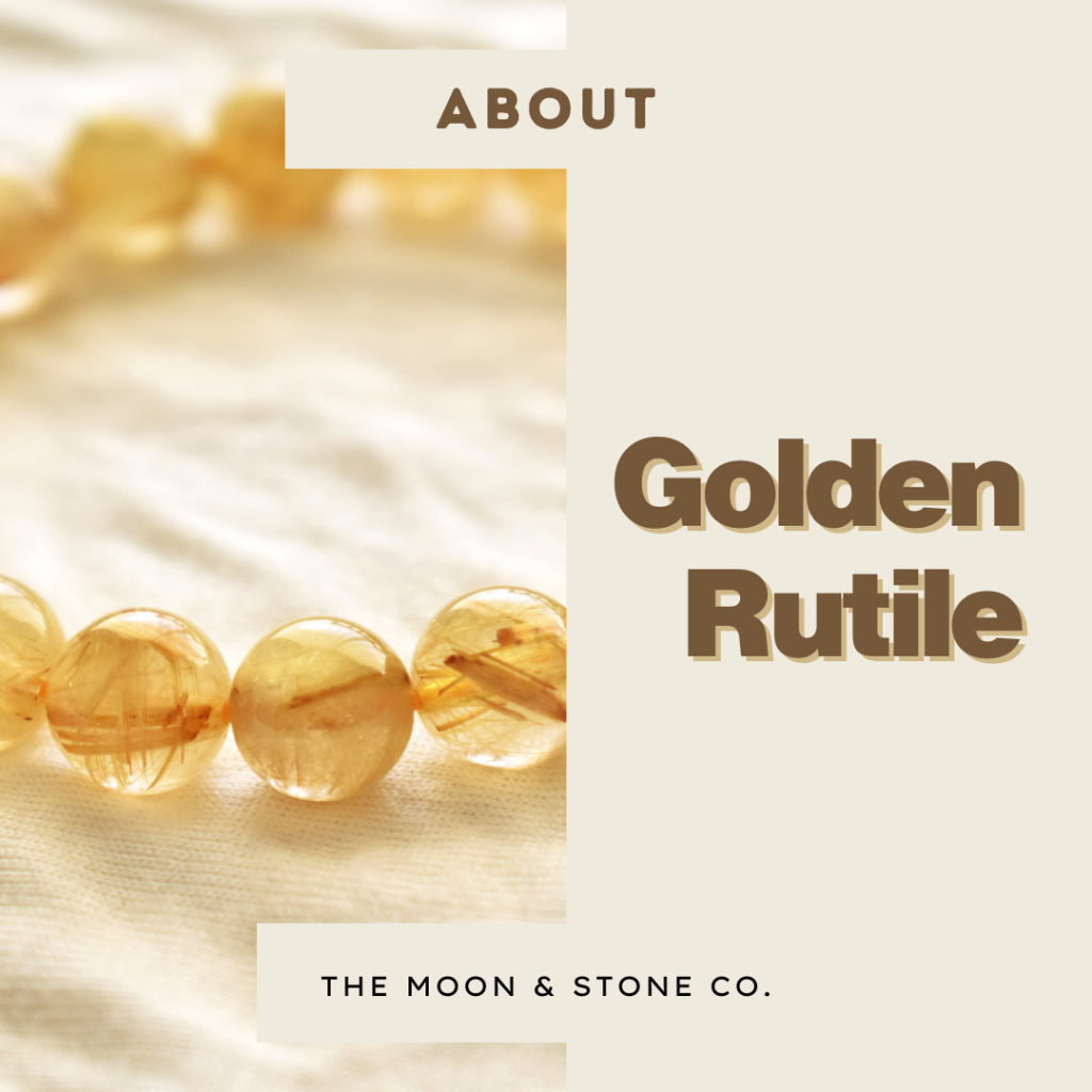 Jual Themoonnstoneco - Gelang Kristal alami Golden Rutilated | Rambut ...