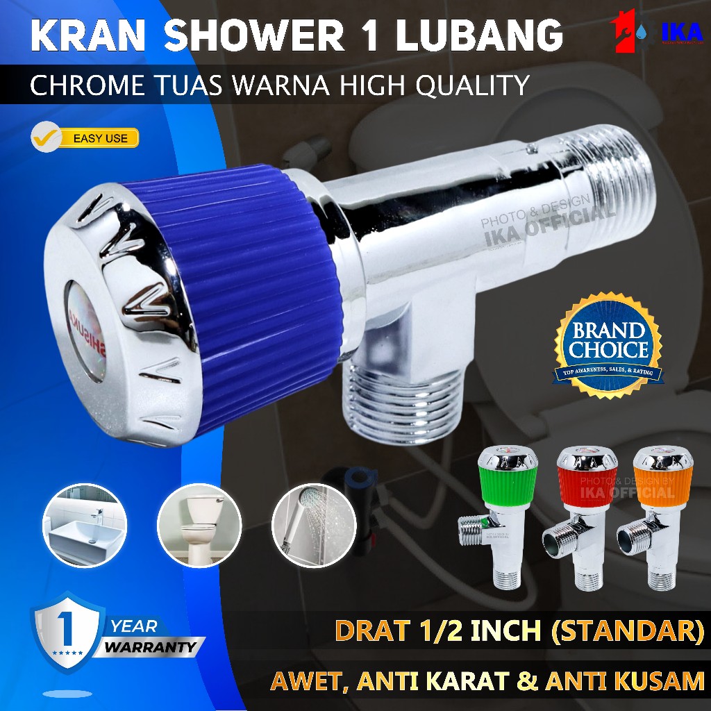 Jual Stop Keran Air Single Chrome Plastik ABS Tahan Korosi Termurah ...