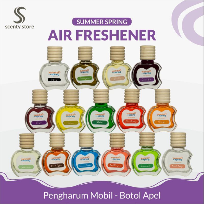 Jual Pengharum Mobil Summer Spring Botol Apel 10ml Original All Varian ...