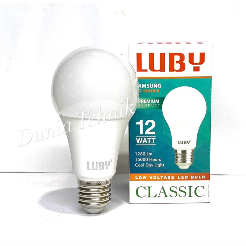 Jual Lampu LED LUBY 12 Watt Classic Lampu Led Bulb Lampu Bohlam LED ...