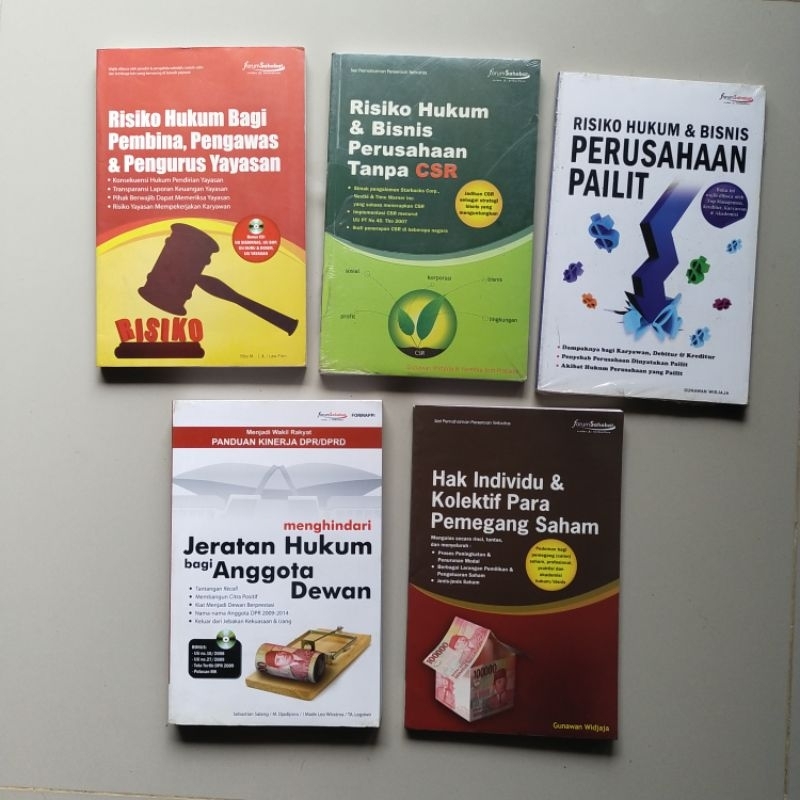 Jual Varian Buku Hukum; RISIKO HUKUM bagi PEMBINAAN & PENGURUS YAYASAN ...