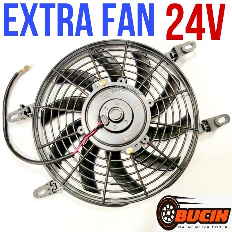 Jual EXTRA FAN / KIPAS EKSTRA FAN UNTUK AC MOBIL PLASTIK - 24 VOLT / 80 ...