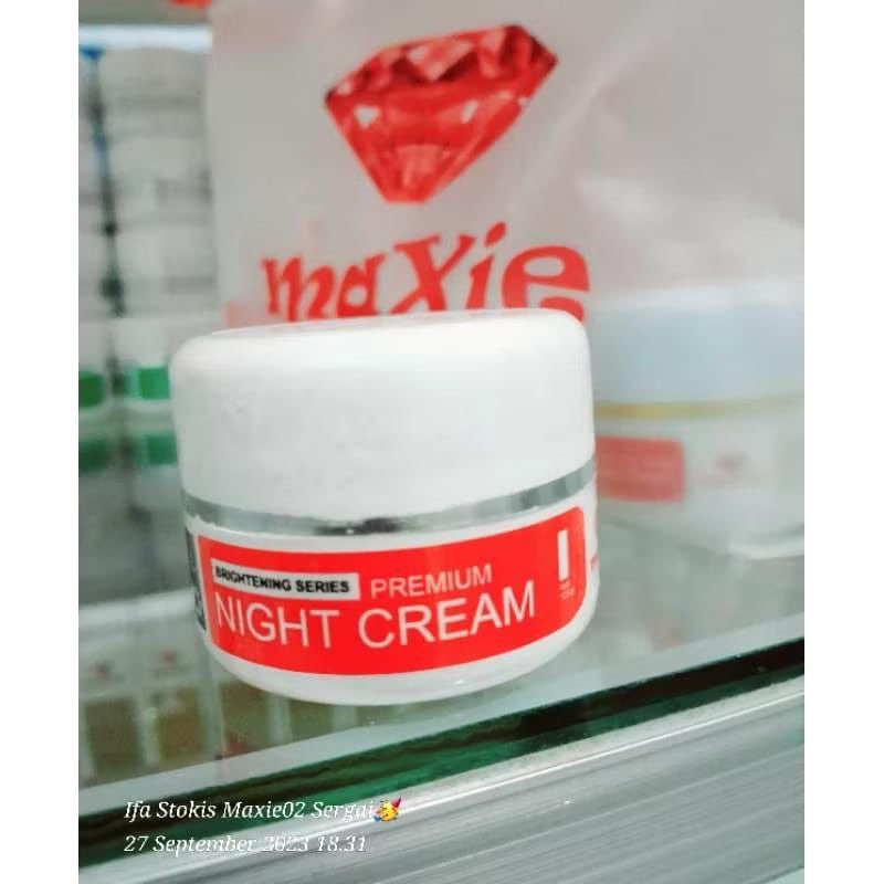 Jual MAXIE GLOW NIGHTCREAM CREAM BRIGHTENING | Shopee Indonesia