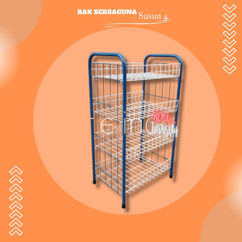 Jual Rak Chiki mini Serbaguna Snack susun 4/Keranjang Jajan/Rak Toko ...