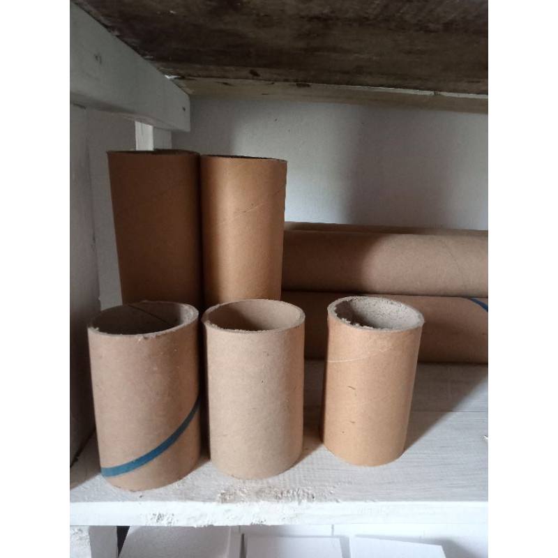 Jual selongsong kain// kardus silinder// selongsong bekas// kardus kerajinan tangan// kardus ...