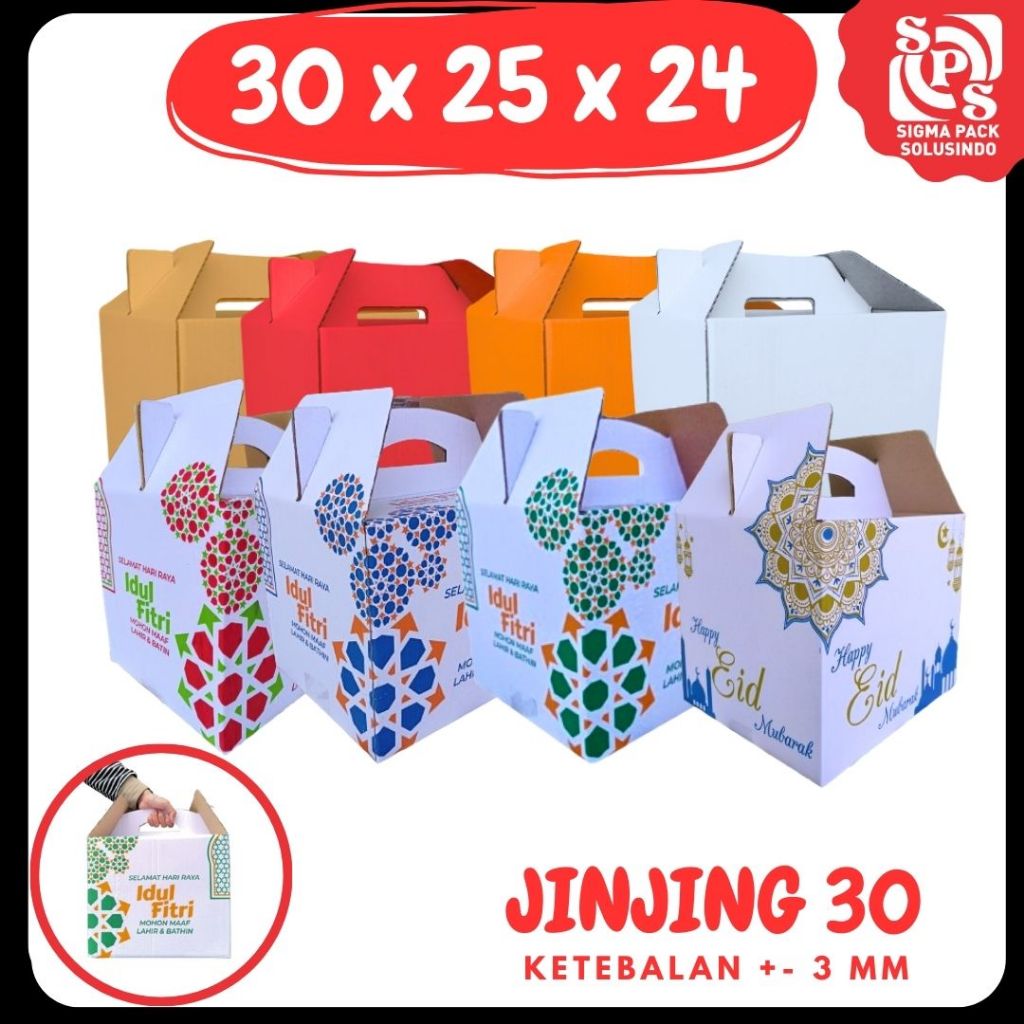 Jual Box Parcel 30x25x24 (Jinjing) Gable Box Kardus/Dus Parcel/Lebaran ...