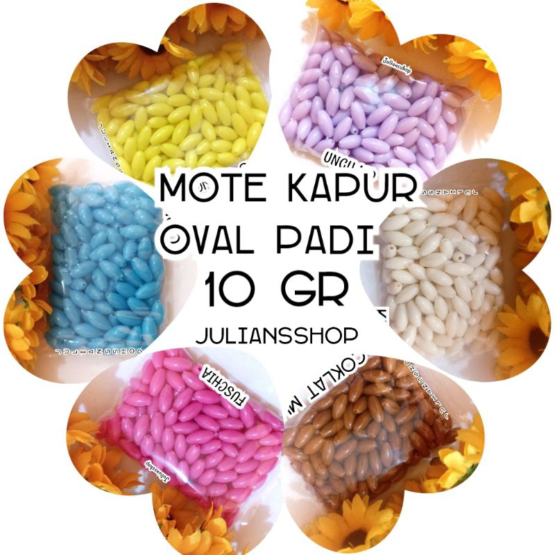 Jual 40 Pcs/Butir Manik 6mm SUSU KAPUR OVAL PADI Mote Bahan DIY ...