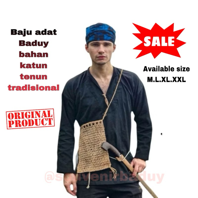 Jual Baju adat Baduy model khas baduy dalam tanpa kancing bahan katun ...