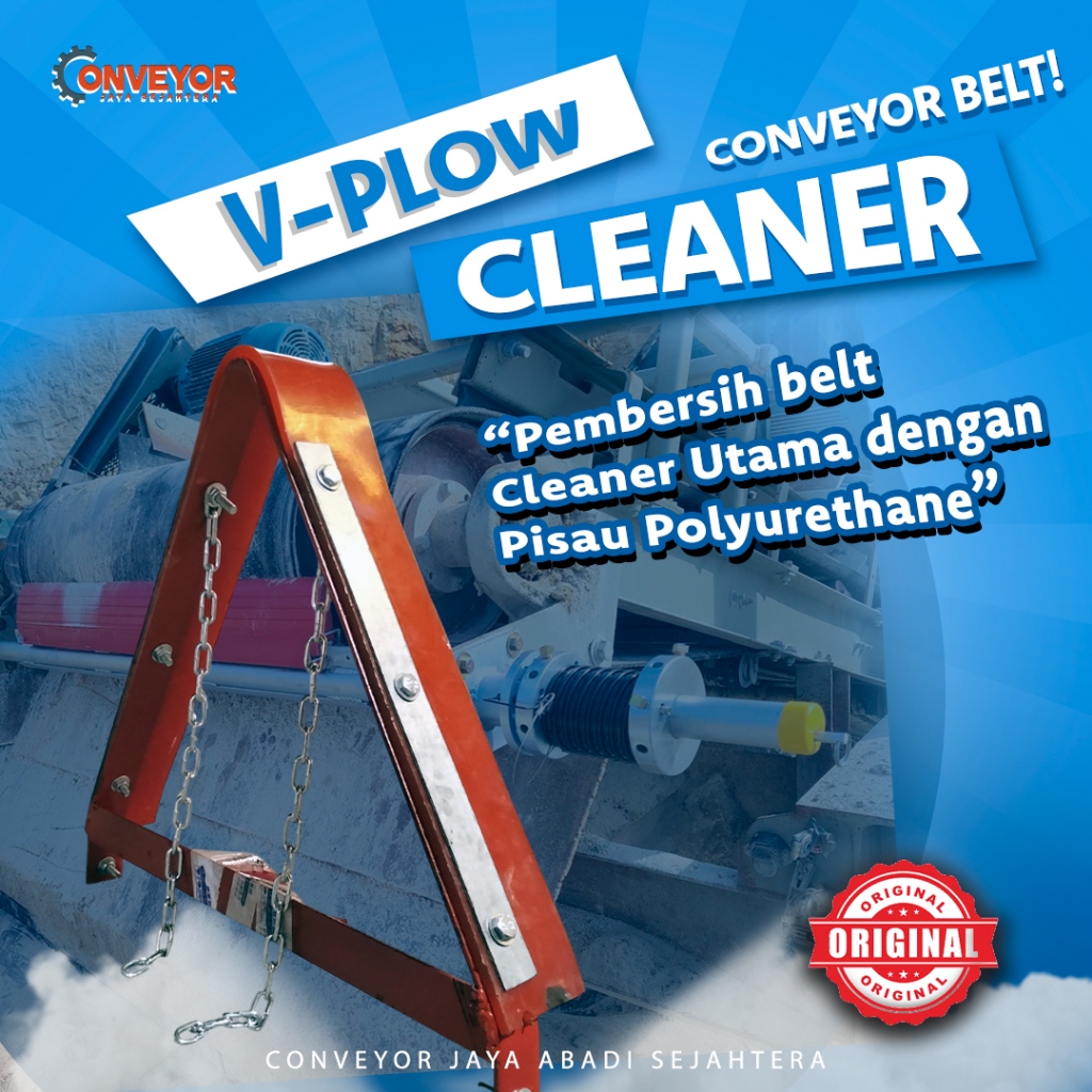 Jual V-Plow Cleaner Conveyor Belt ( Pembersih Karet Belt Conveyor ...