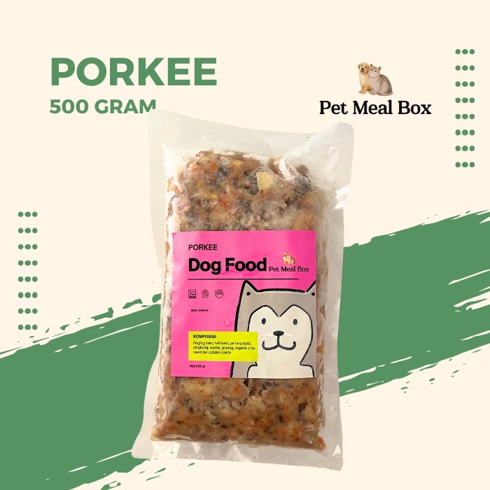 Jual Porkee Cooked Food for Dog by Pet Meal Box | Shopee Indonesia