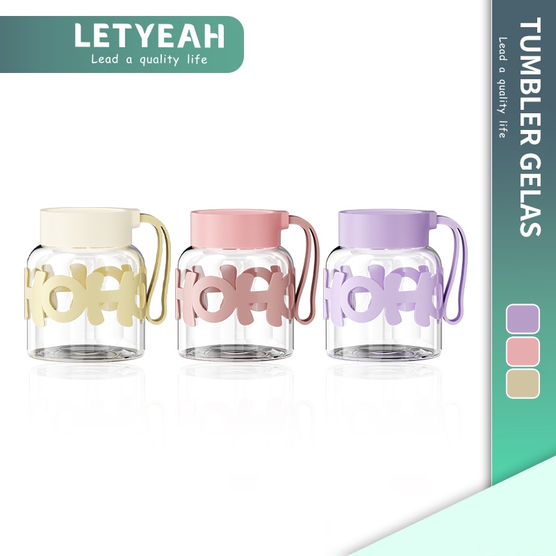 Jual [Upgrades]LetYeah Gelas Kaca Glass Mug Portable Aesthetic 300ml ...