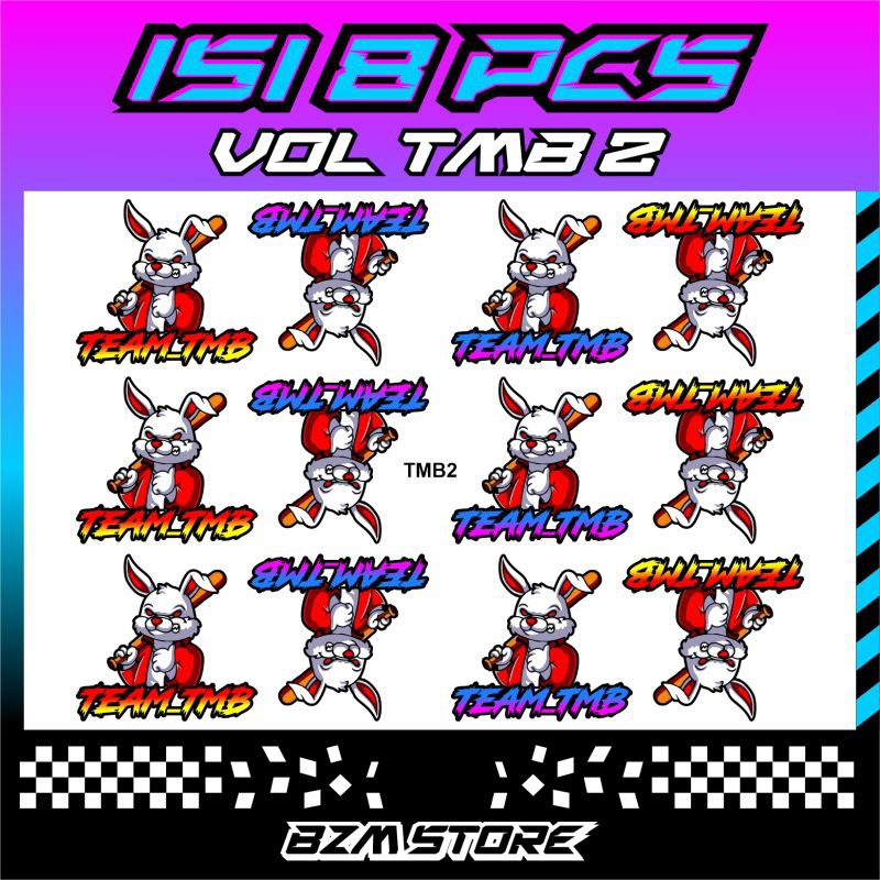Jual STIKER PACK SEPEDA KEREN TEAM TMB PROJECT EDITING TMB2 | Shopee ...
