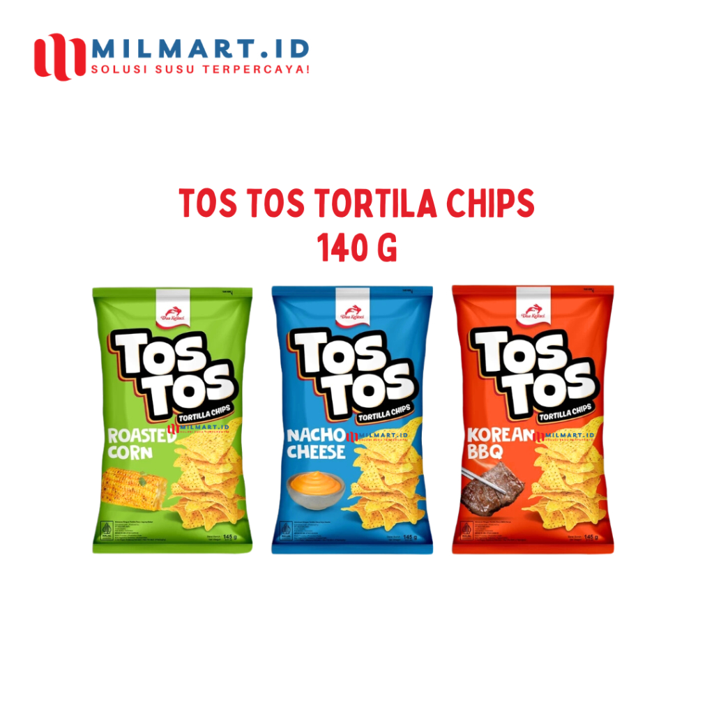 Jual TOS TOS 140G TORTILA CHIPS ROASTED CORN/KOREAN BBQ/NACHO CHEESE ...