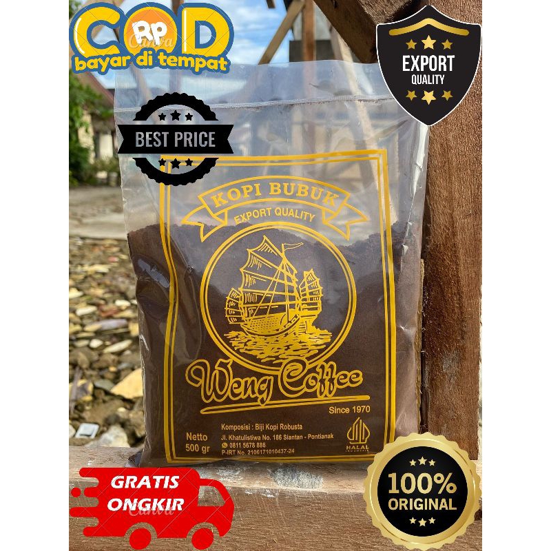 Jual KOPI ROBUSTA BUBUK WENG 500GR ASLI KALIMANTAN BARAT PONTIANAK ...
