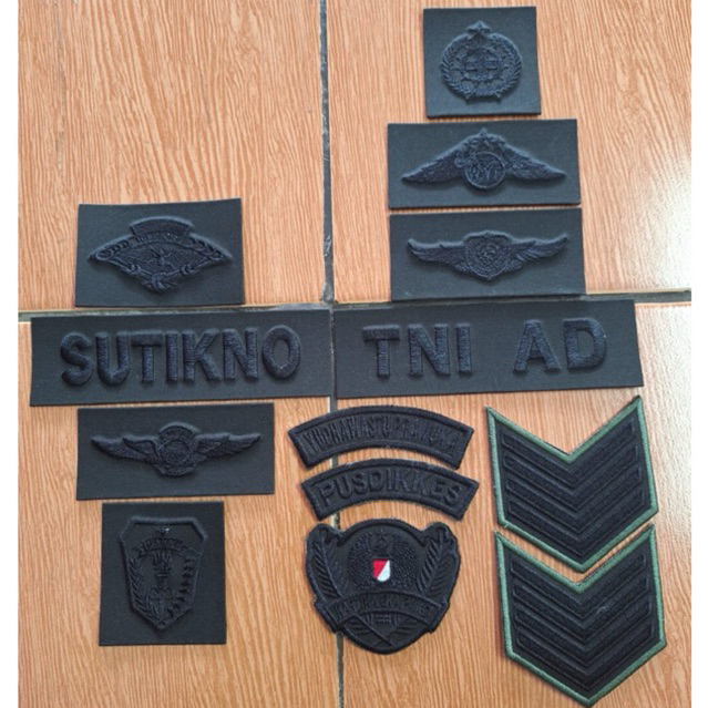 Jual ATRIBUT BORDIR PAPAN NAMA PDL TNI MIKA TIMBUL | Shopee Indonesia