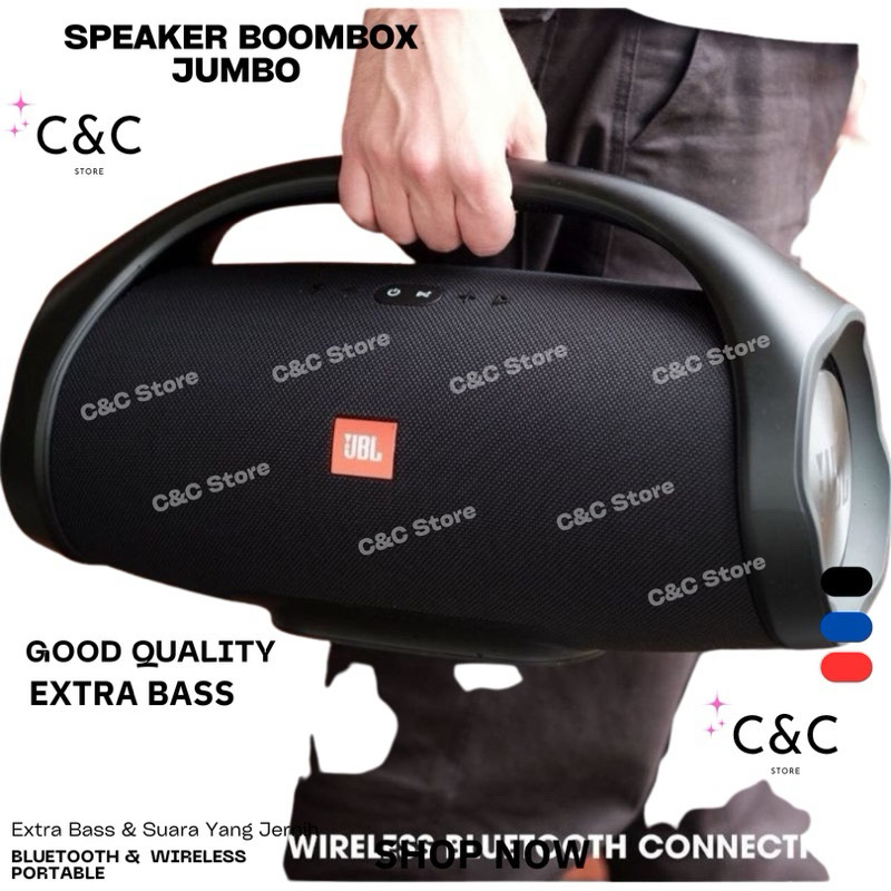 Jual SPEAKER BOOMS BOX BOOMBOX WIRELESS PORTABLE SPEAKER SUPER EXTRA ...