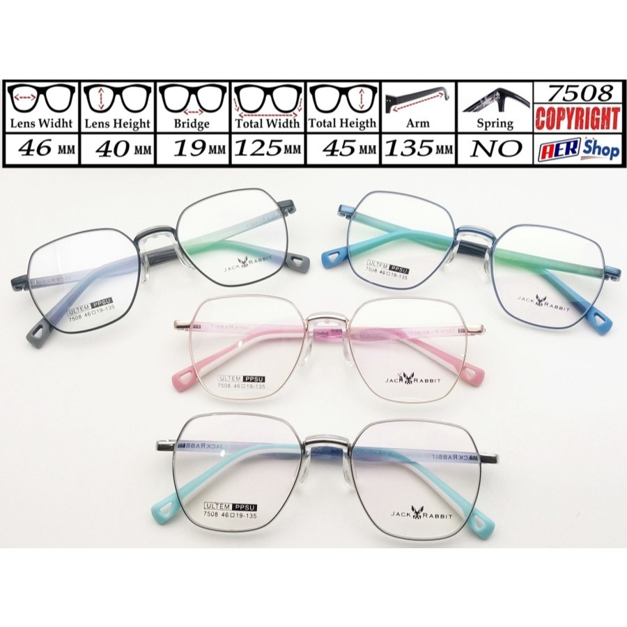 Jual frame kacamata anak anak JACK RABBIT ORIGINAL frame kids minus ...