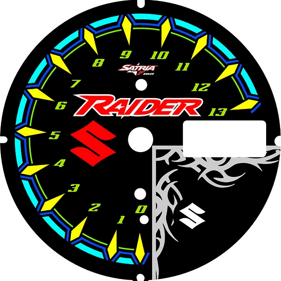 Jual Custom Speedometer Motor FU Black Series | Shopee Indonesia