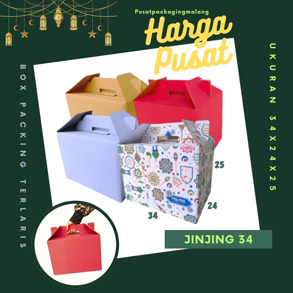 Jual Kardus Jinjing 34x24x25 Gable Box Dus Parcel Parcking Buah Hampers ...