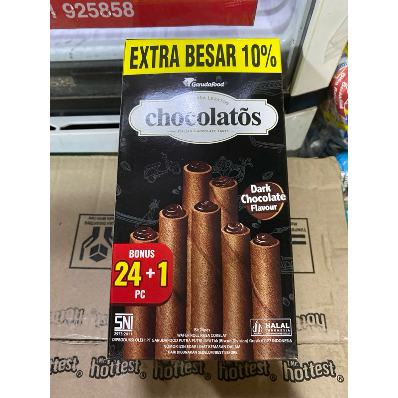 Jual Chocolatos Dark Chocolate 1 box isi 24+1 @14gr | Shopee Indonesia