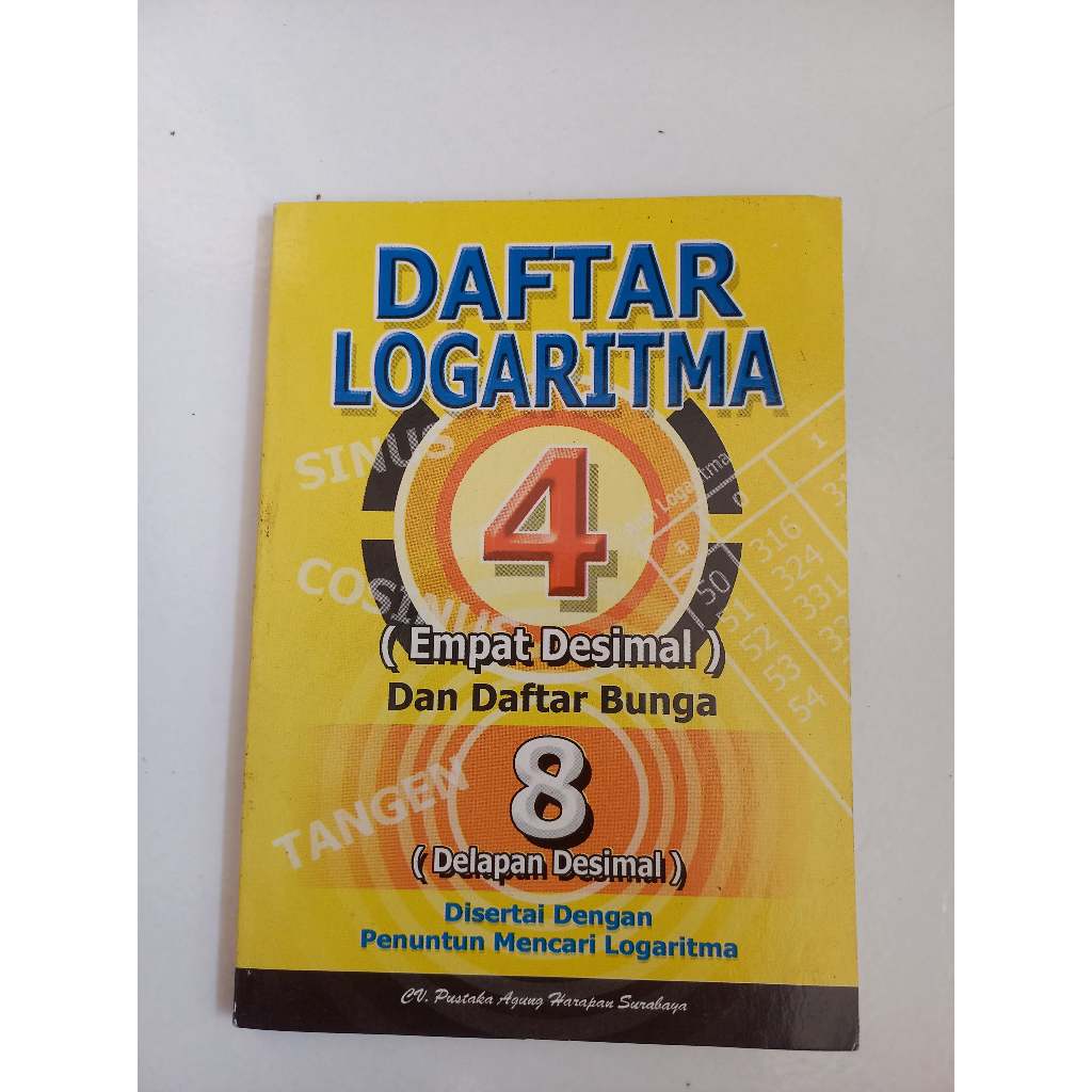 Jual buku matematika daftar logaritma | Shopee Indonesia