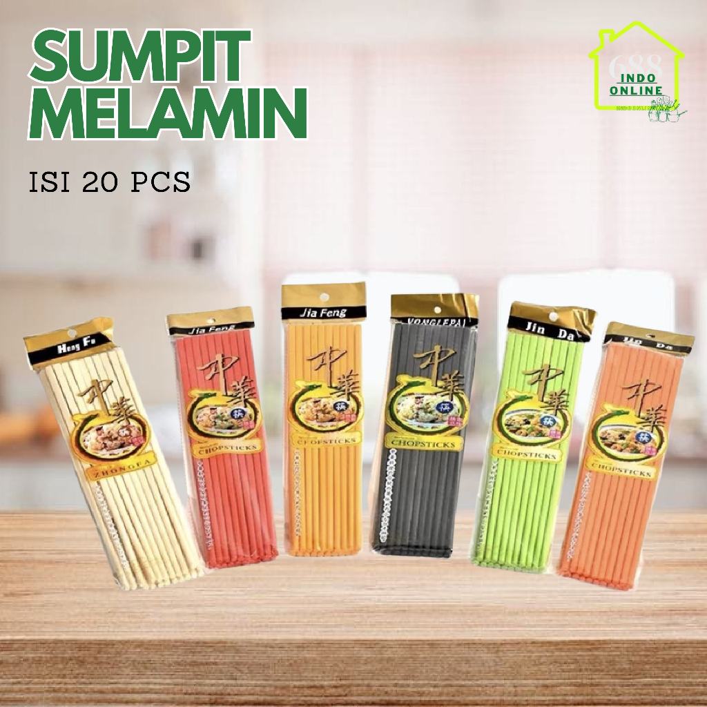 Jual INDOLINE - SUMPIT MELAMIN ISI 20PCS - SUMPIT MAKAN MIE 1PACK ...
