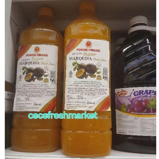 Jual Jual sirup markisa super fresh juice pohon pinang 2 liter | Shopee ...