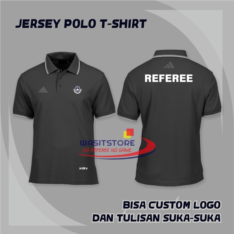 Jual JERSEY KERAH POLO T-SHIRT CUSTOM / BAJU WANGKI HARIAN WASIT ...