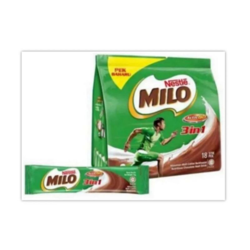 Jual Milo 3 in 1 isi 14 Nestle Stick Susu | Shopee Indonesia