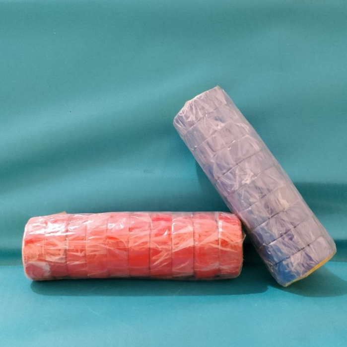 Jual Isolasi Listrik Warna Biru - Merah - Kuning Isi 10ROLL/SLOP ...