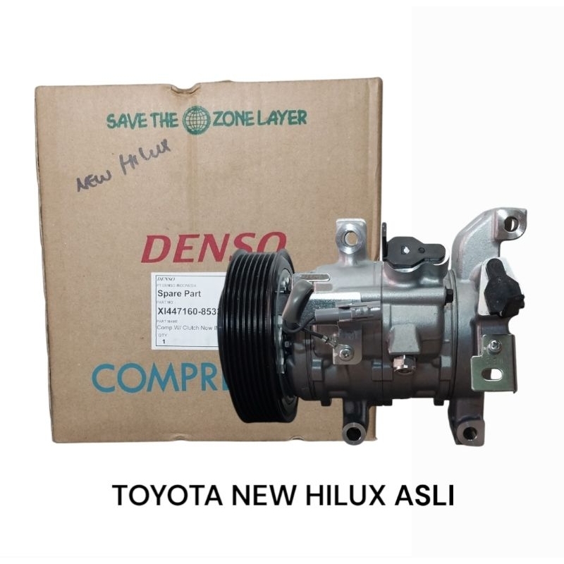 Jual KOMPRESOR COMPRESOR AC TOYOTA NEW HILUX BENSIN DIESEL ASLI DENSO ORIGINAL | Shopee Indonesia