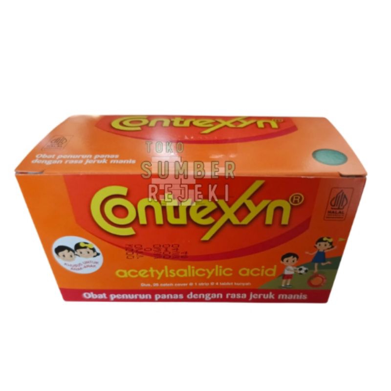 Jual Contrexyn Tablet penurun panas demam anak Box | Shopee Indonesia