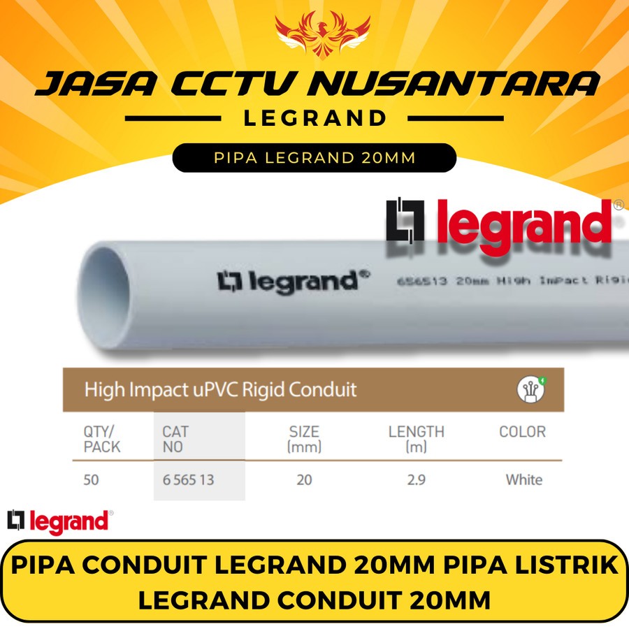 Jual Legrand Pipa Listrik PVC Conduit 20mm putih | Shopee Indonesia