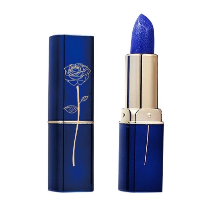 Jual Blue Lipstik & lip gloss LESSXCOCO & YZR lip gloss magic suhu ...