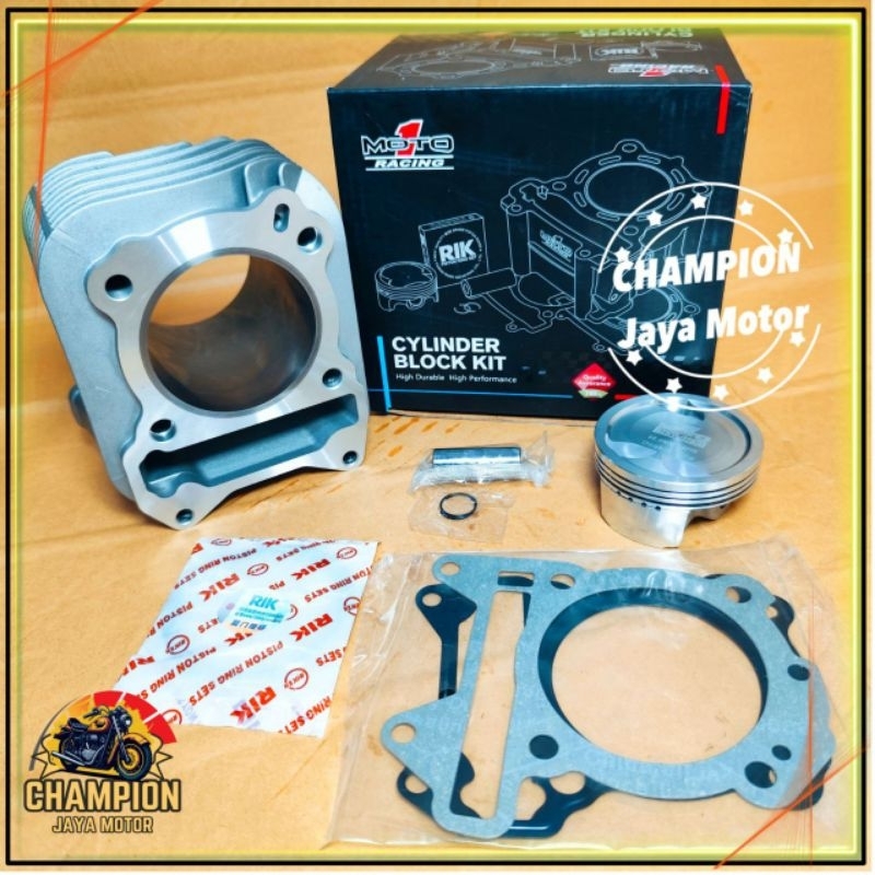 Jual BLOK SEHER BORE UP MOTO1 RACING VESPA MATIC V3 66MM BLOK SEHER ...