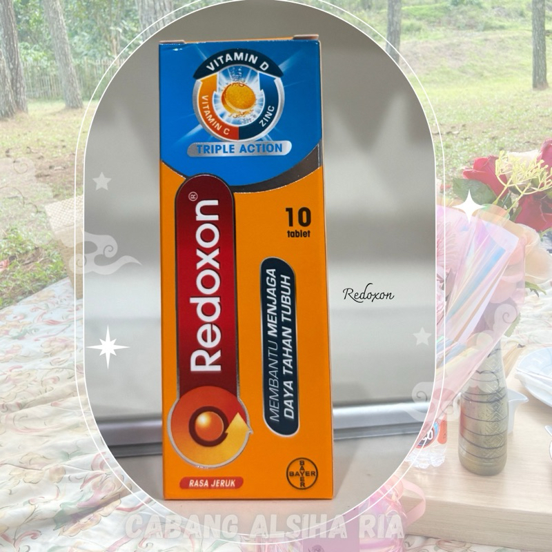 Jual Redoxon Rasa Jeruk Triple Action isi 10 Tablet | Shopee Indonesia
