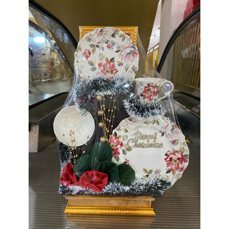 Jual parcel piring/parcel mangkok/parcel gelas/parcel1/2/parcel natal ...